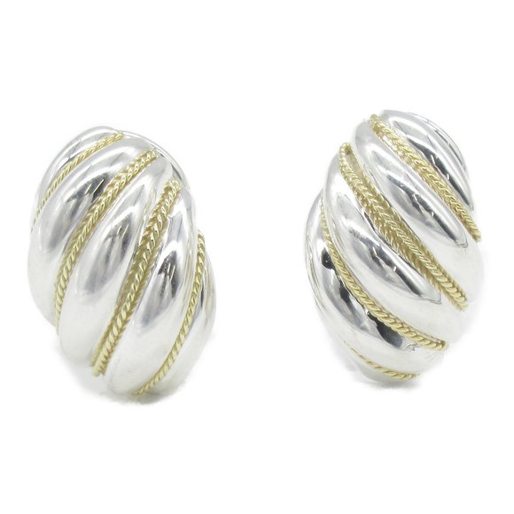 Tiffany & Co. | Jewelry | Tiffanyco Twisted Rope Dome Shell Earring Earring Silver Silver925 ...